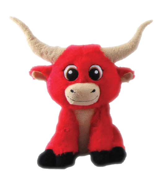 37" Red Color Rib Eye Bull with Striking Horns #3904R-50 – Goffa Toys